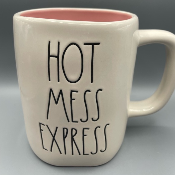 Rae Dunn | Dining | Rae Dunn Hot Mess Express Mug With Pink Interior 8 ...